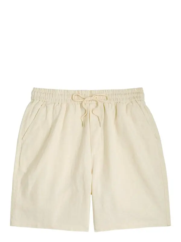 LES DEUX Otto Linen-blend Shorts - Ivory