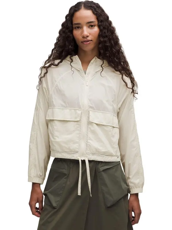 Lululemon Hood-lite Relaxed-fit Jacket - Light Ivory