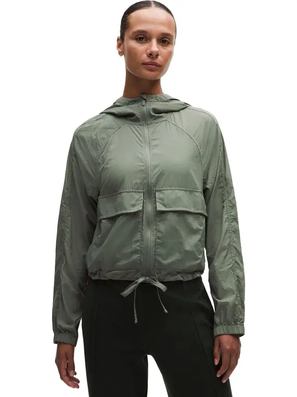 Lululemon Hood-lite Relaxed-fit Jacket - Willow Leaf
