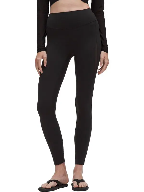 Lululemon Nulu High-rise Mesh-panel Tight 25 - Black