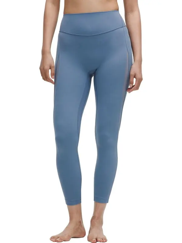 Lululemon Nulu High-rise Mesh-panel Tight 25 - Washed Denim