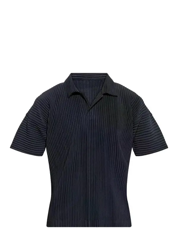 Issey Miyake Pleated T-shirt - Blue
