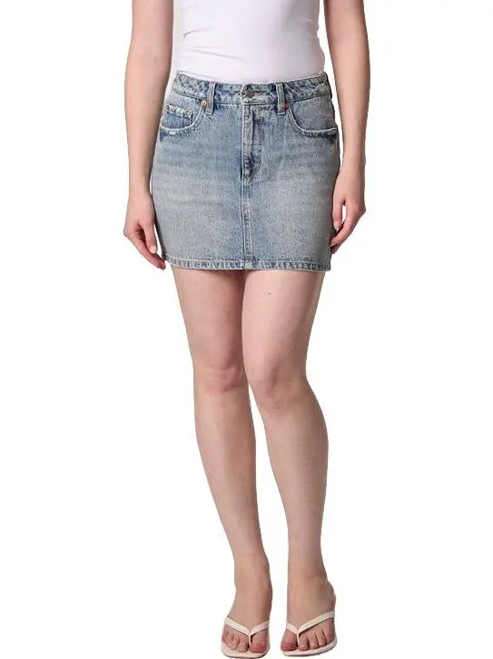 BLUE REVIVAL Denim Mini Skirt - Crete