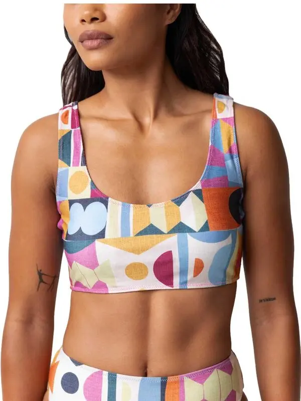 NANI Reversible Bralette Bikini Top - Rye