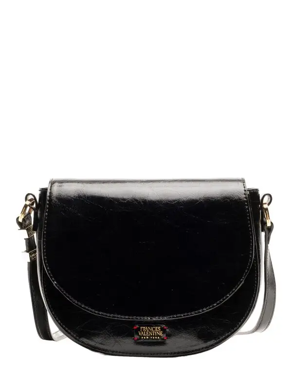 FRANCES VALENTINE Mini Ellen Leather Crossbody Bag - Black