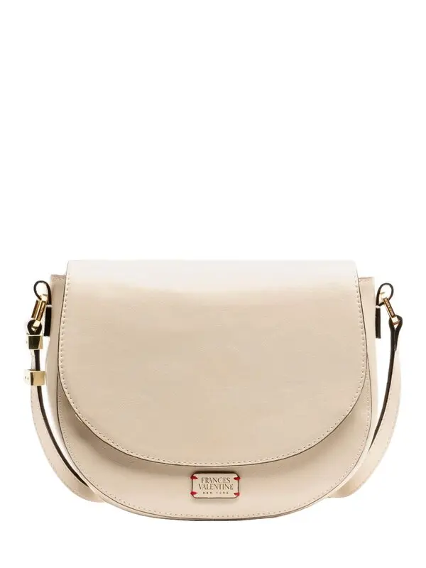 FRANCES VALENTINE Mini Ellen Leather Crossbody Bag - Oyster