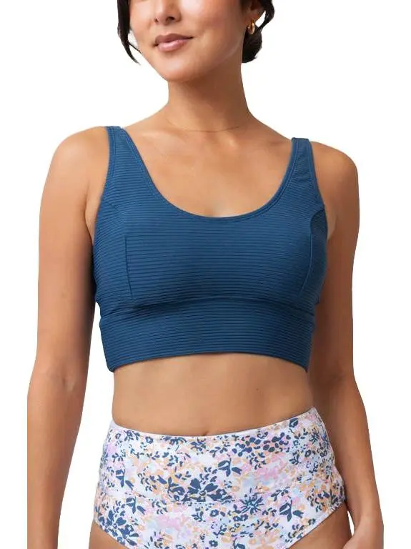 NANI Avant Crop Swim Top - Coastal