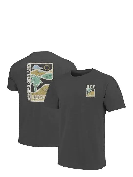 IMAGE ONE Ucf Knights Comfort Colors Minimal Vista Distressed Graphics T-shirt - Graphite