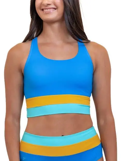 NANI Cut Back Crop Swim Top - Marine