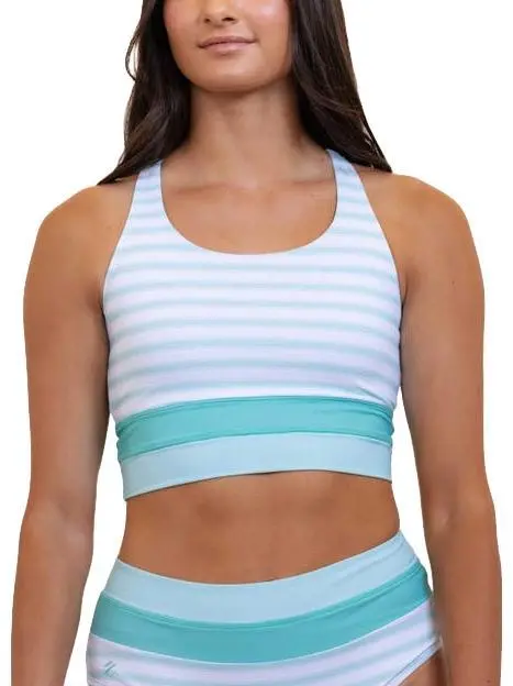 NANI Cut Back Crop Swim Top - Shasta