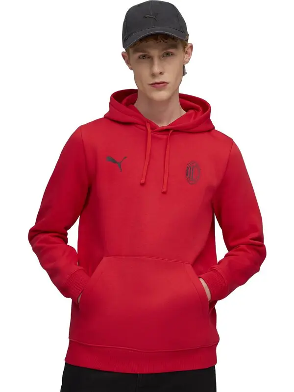 PUMA Ac Milan Fleece Soccer Hoodie - Red