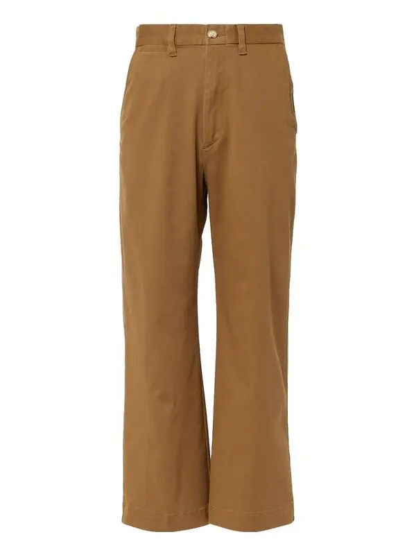 Polo Ralph Lauren Cropped Cotton-blend Chinos - Green
