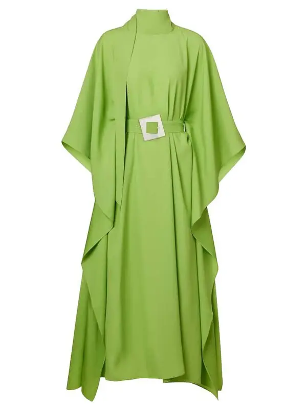 TALLER MARMO La Luna Crêpe Cady Kaftan - Green