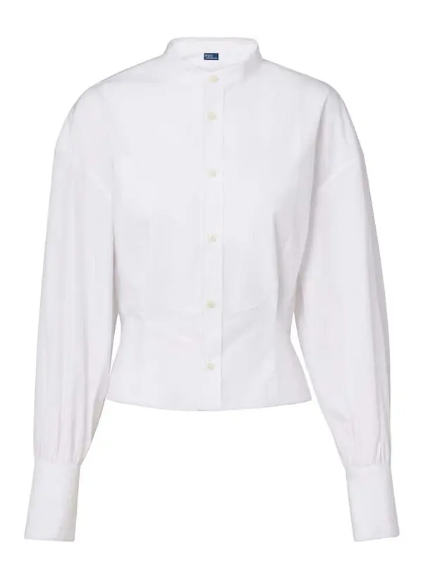 Polo Ralph Lauren Cotton Poplin Tuxedo Shirt - White