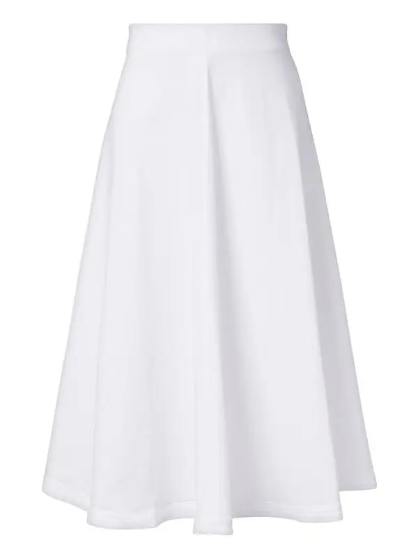 Altuzarra Varda Cotton-blend Midi Skirt - White