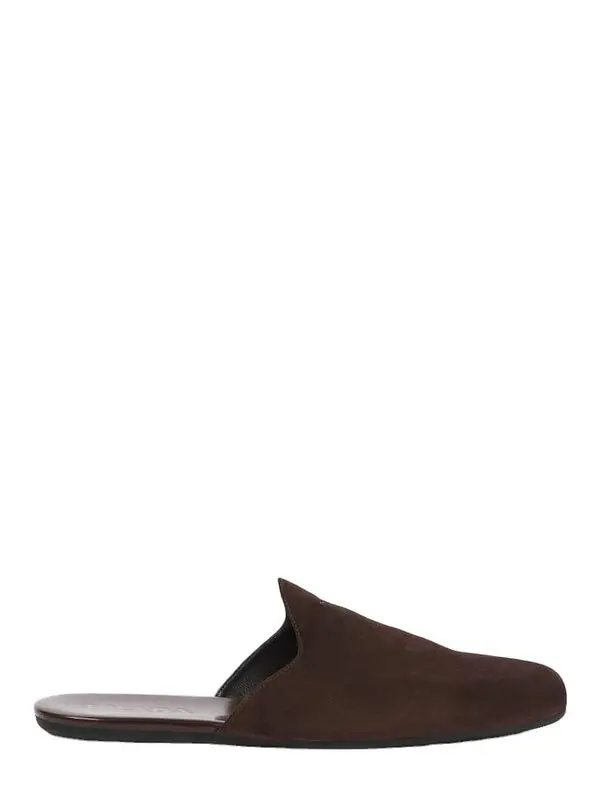 Prada Suede Mules - Brown