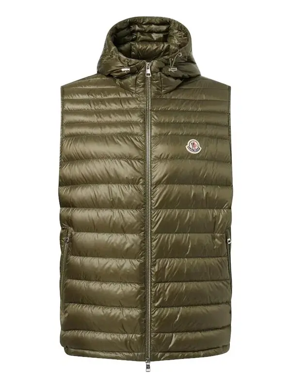 Moncler Quilted Down Vest - Green
