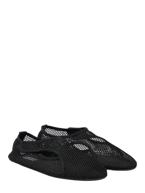 Alaïa Fishnet Slip-on Shoes - Black