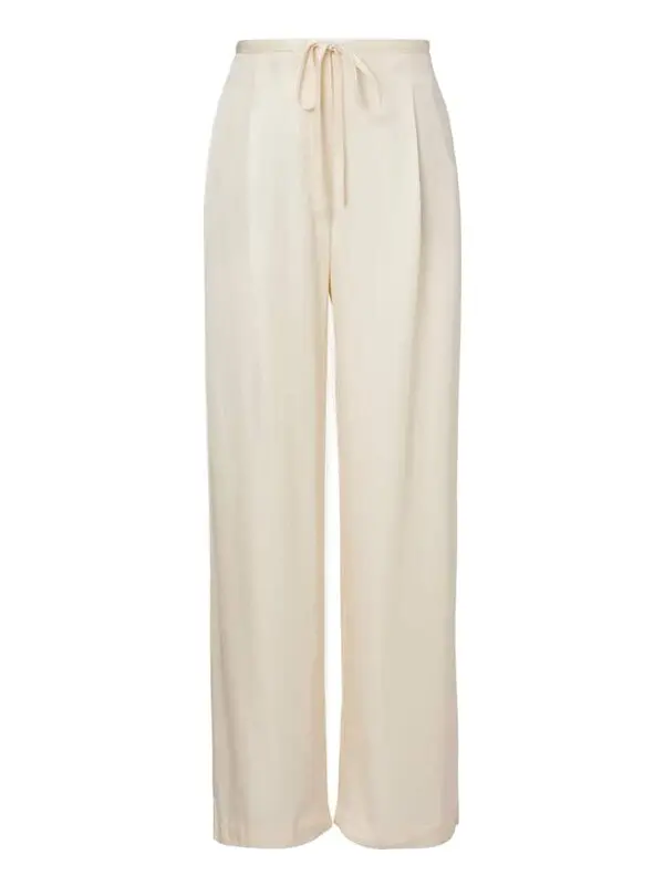 RÓHE High-rise Wide-leg Pants - White