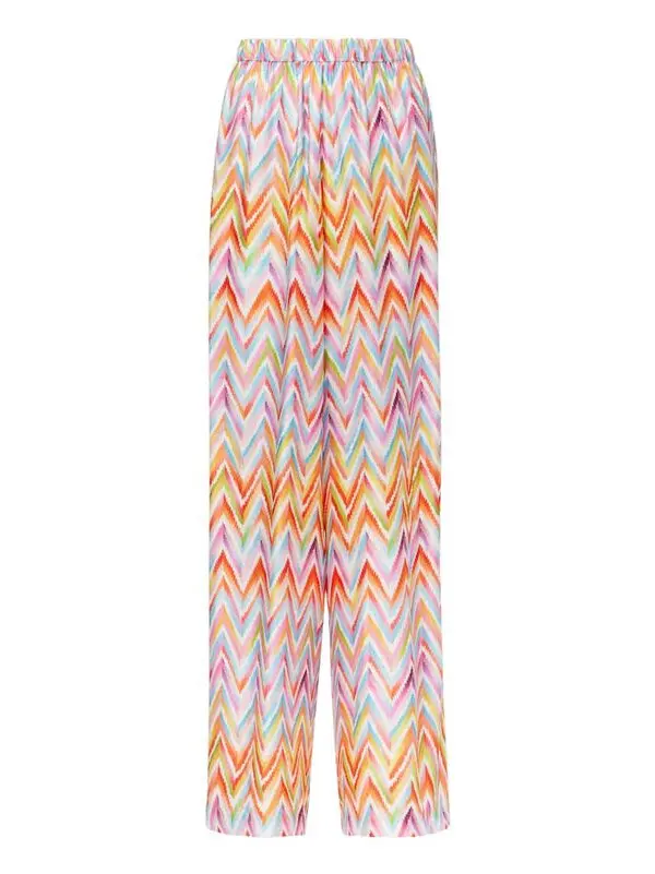 Missoni Zigzag Wide-leg Pants - Multicoloured