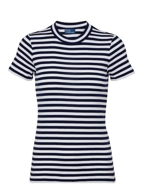 Polo Ralph Lauren Striped Cotton T-shirt - Blue