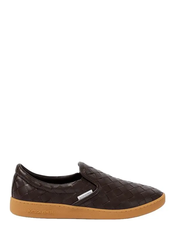 Bottega Veneta Sawyer Intrecciato Leather Slip-on Shoes - Brown