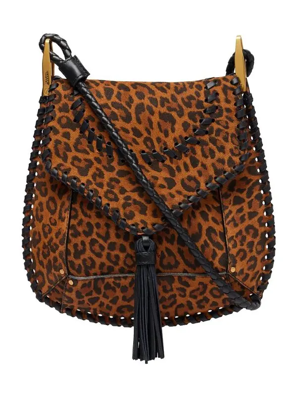 Isabel Marant Anahi Small Suede Shoulder Bag - Brown