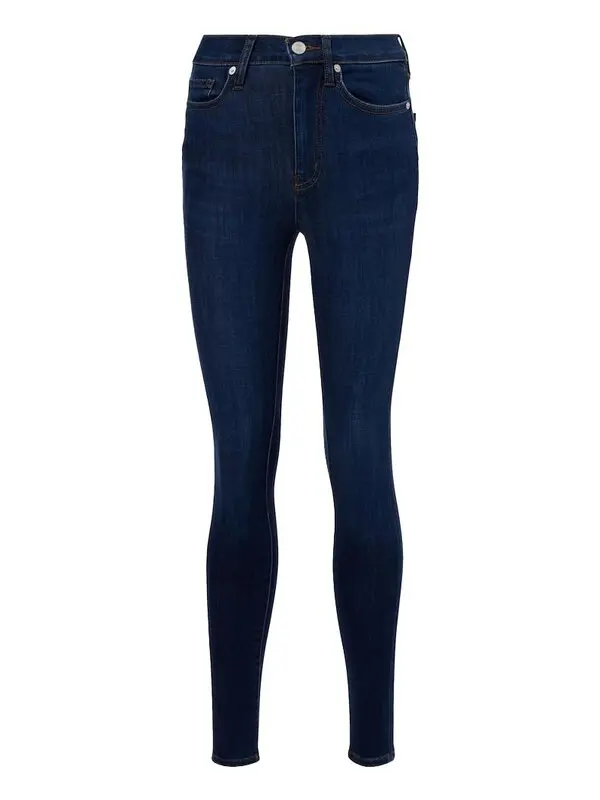 FRAME Le High-rise Skinny Jeans - Blue