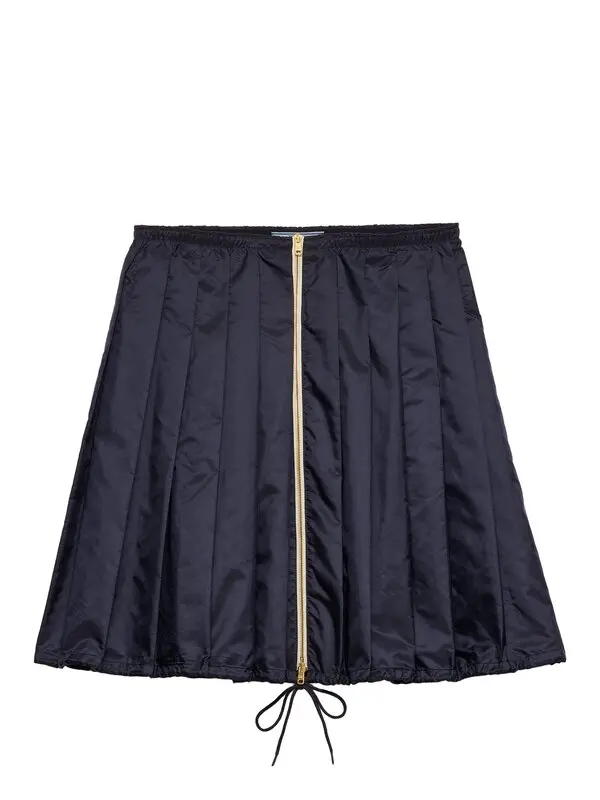 Prada Light Re-nylon Pleated Skirt - Blue
