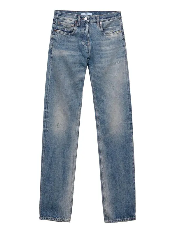 Prada Tapered Denim Jeans - Blue
