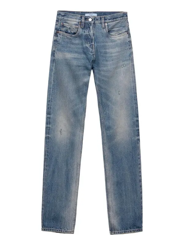 Prada Tapered Denim Jeans - Navy