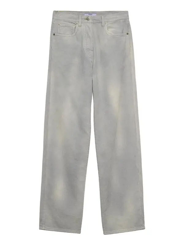 Prada Relaxed-fit Corduroy Jeans - Blue