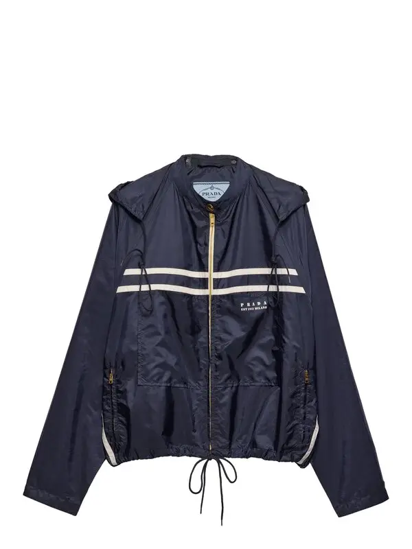 Prada Lightweight Re-nylon Blouson Jacket - Blue