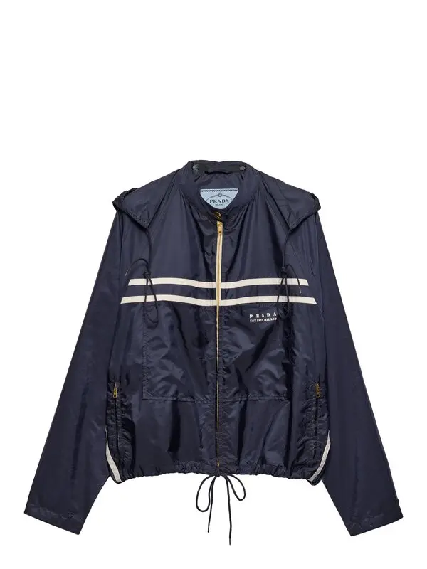Prada Lightweight Re-nylon Blouson Jacket - Blue