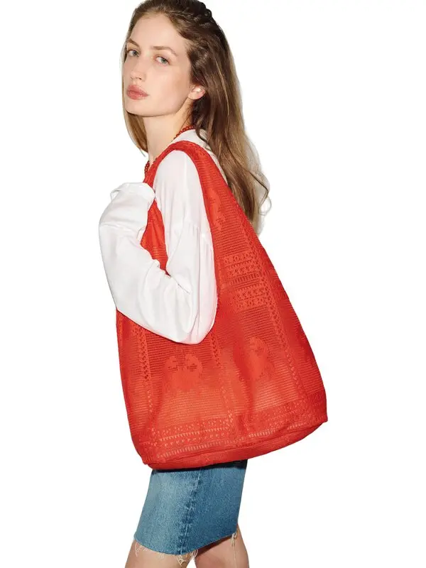 REFORMATION Aurelia Tote Bag - Red