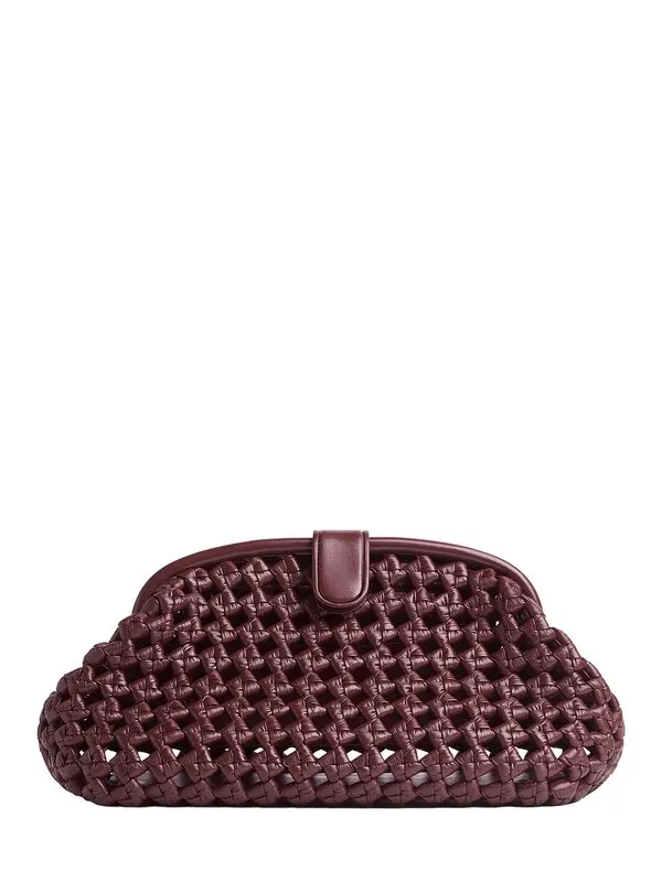 Bottega Veneta Large Lauren 1980 Clutch - Madder Brown