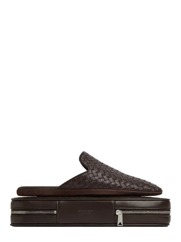 BOTTEGA  VENETA Palazzo Slipper With Travel Case - Fondant