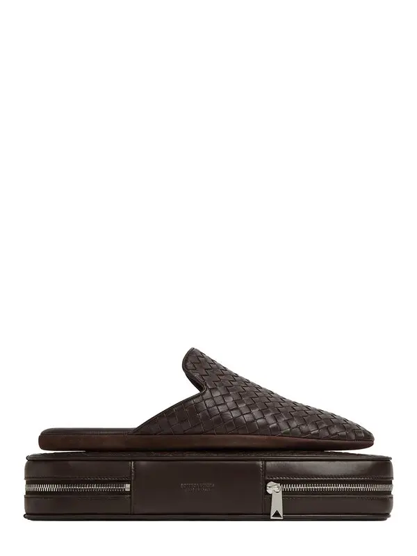 Bottega Veneta Palazzo Slipper With Travel Case - Fondant