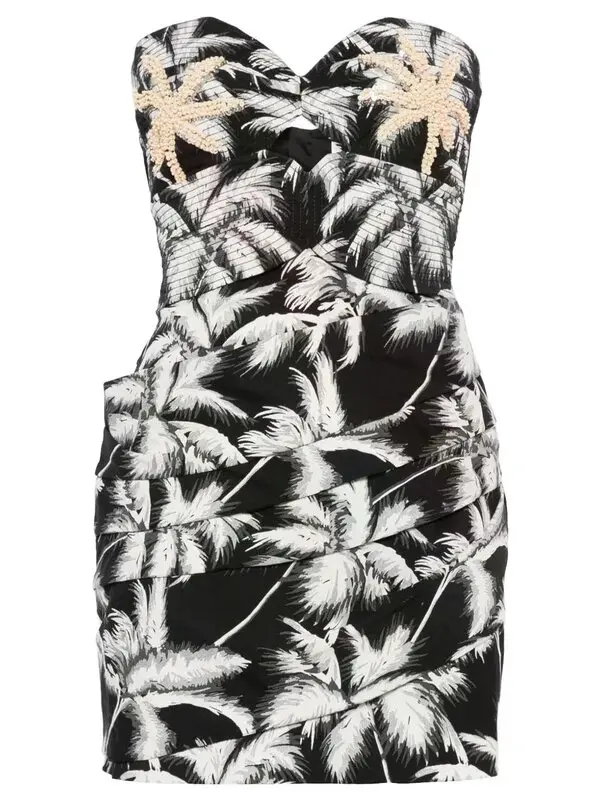 Johanna Ortiz Sombra Tropical Mini Dress - Black