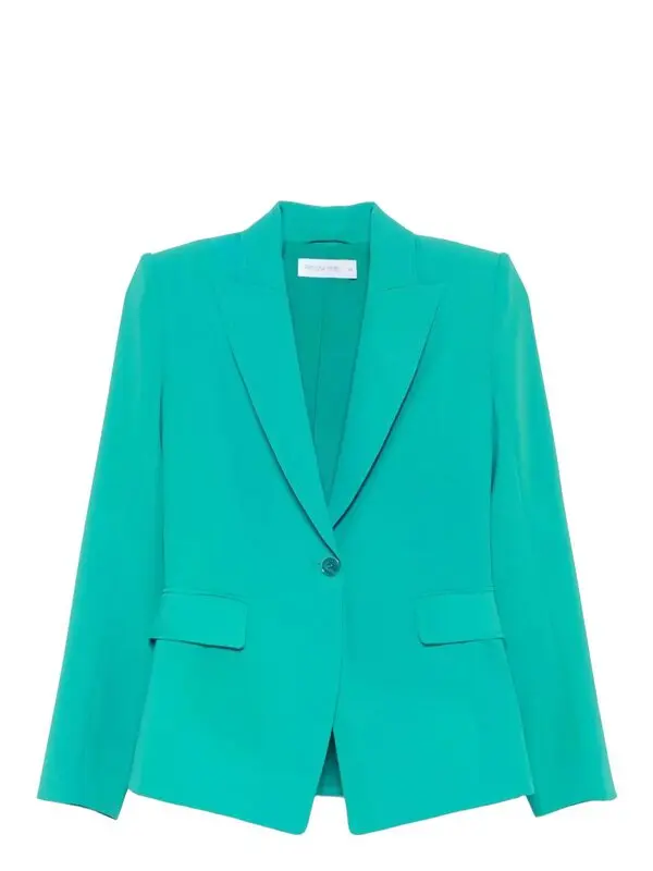 Patrizia Pepe Classic Single-breasted Blazer - Green