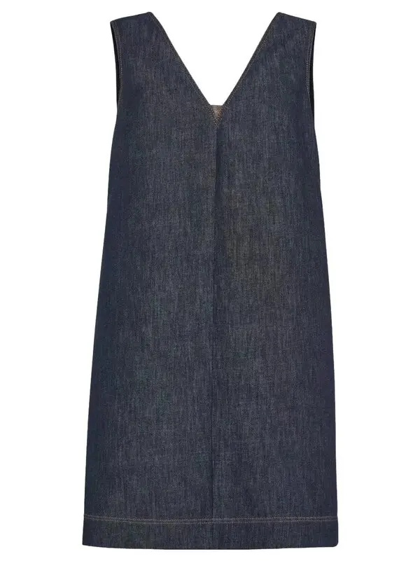 Brunello Cucinelli Denim Mini Dress - Blue