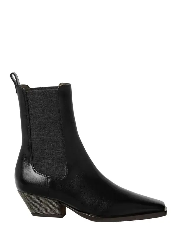 Brunello Cucinelli - 50mm Leather Chelsea Boots