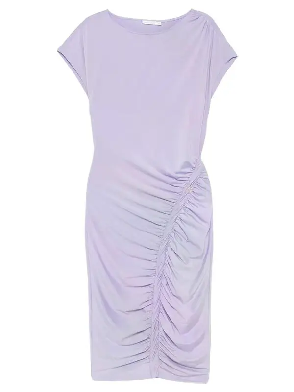 Patrizia Pepe Jersey Midi Dress - Purple