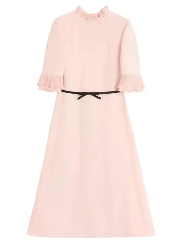 Valentino Garavani Cady Couture Midi Dress With Bow Detail - Pink