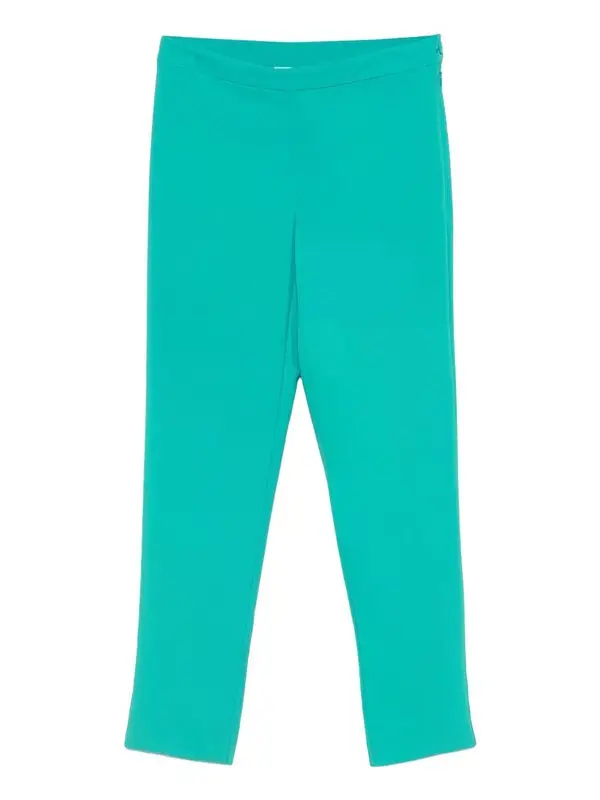 Patrizia Pepe Low-waisted Straight Leg Pants - Green