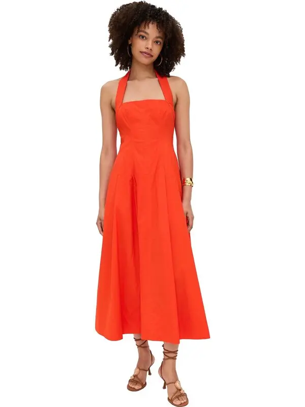 A.L.C. Natalie Halterneck Dress - Poppy