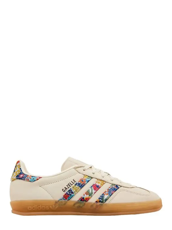 Adidas Liberty London X Gazelle Indoor 'floral Embroidery Off White - Cream