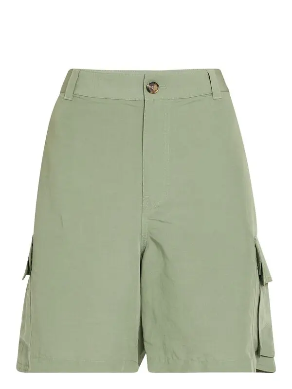 Loewe High-rise Cargo Shorts - Sage