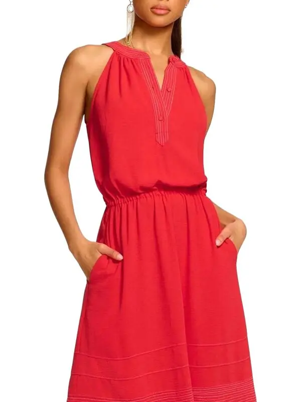 Ramy Brook Carmen Midi Dress - Flame