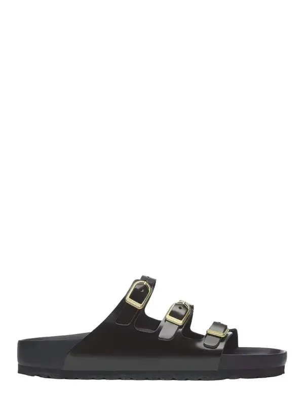 BIRKENSTOCK Florida Three-buckle Slide Sandals - Black